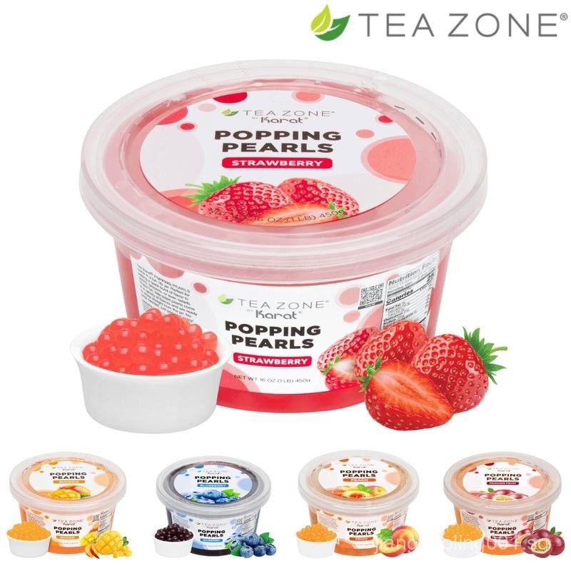 Tea Zone Popping Pearls - Perfect for Boba tea Beverages, Sweets, Ice ...