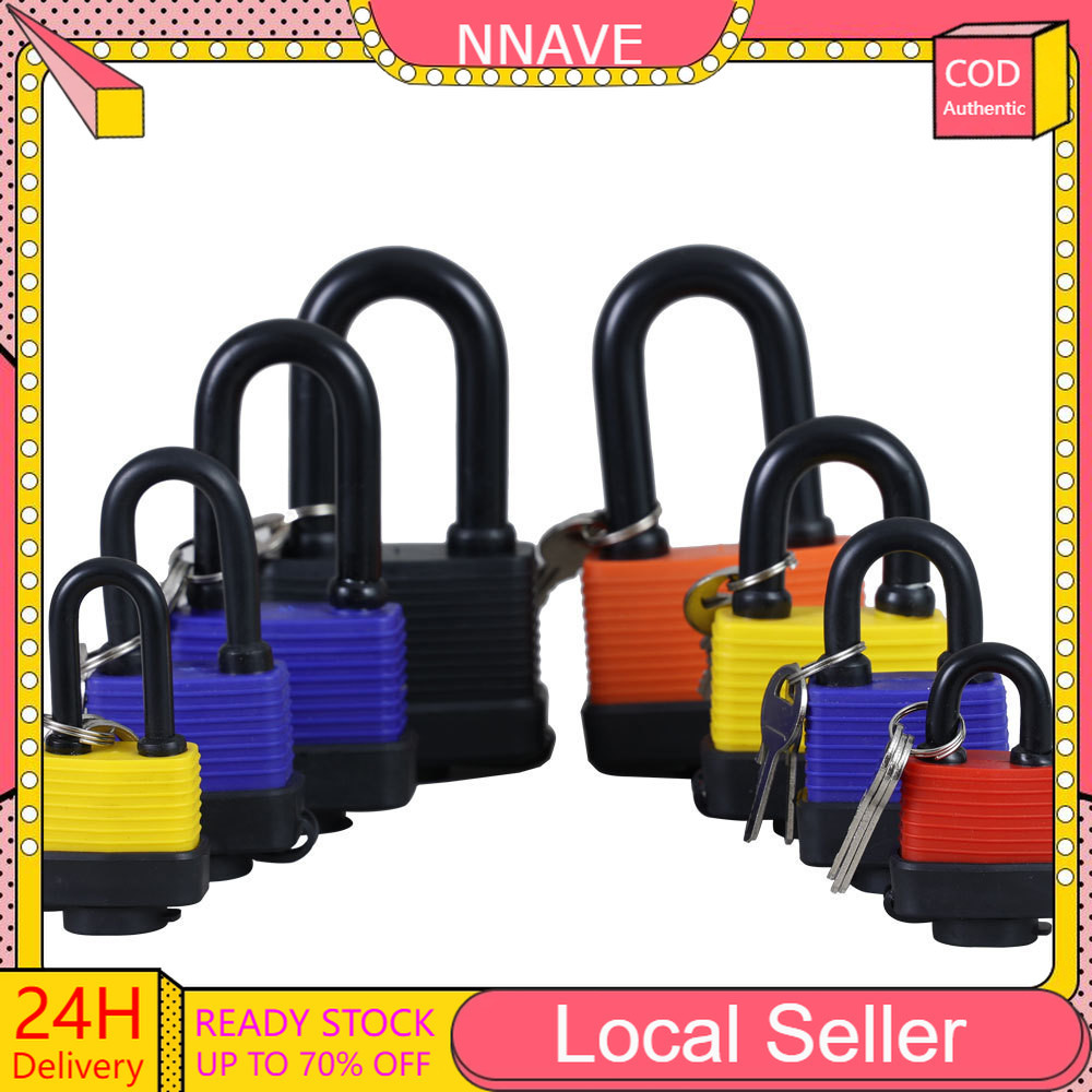 Anti-Rust Anti-Theft Waterproof Padlock With Keys Useful Outdoor Safety ...