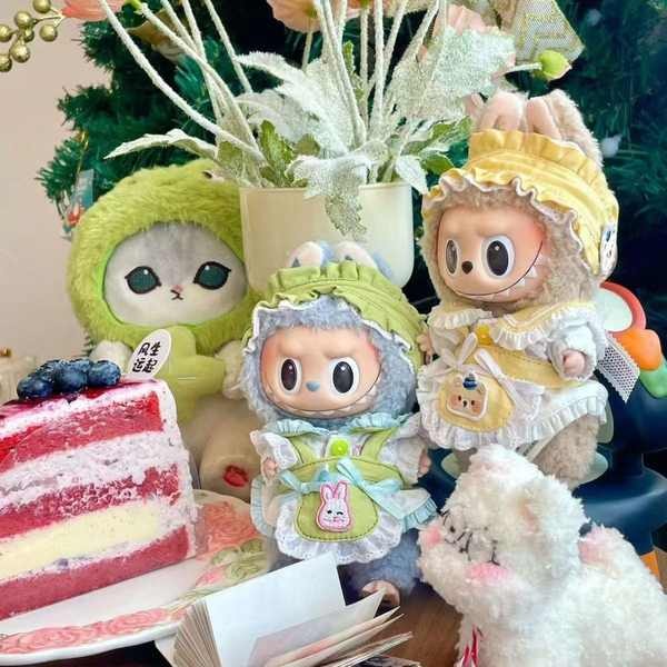 Labubu clothes Haiyan Coconut Labubu Standing with Vinyl Labubu Doll ...