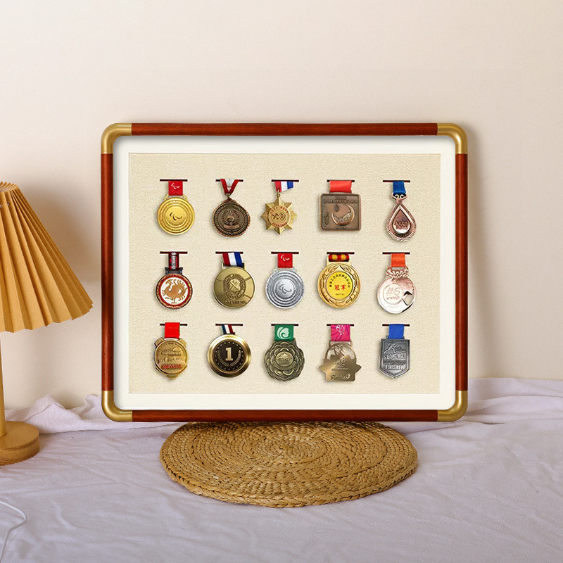 [Featured] Imitation Copper Round Corner Marathon Medal Medal Storage ...