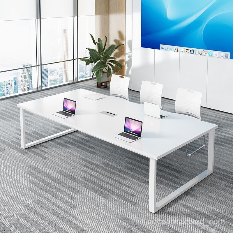 Simple Modern Strip Desk Training Conference Table Staff Double ...