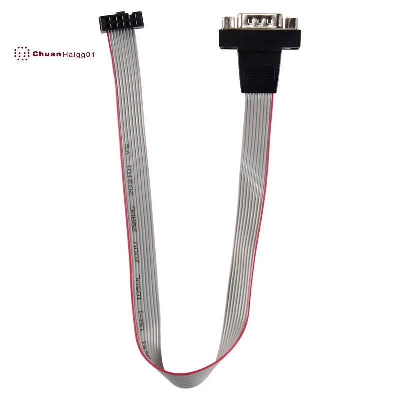 DB9 RS232 To 10 Pin Ribbon Cable Connector Adapter | Shopee Singapore
