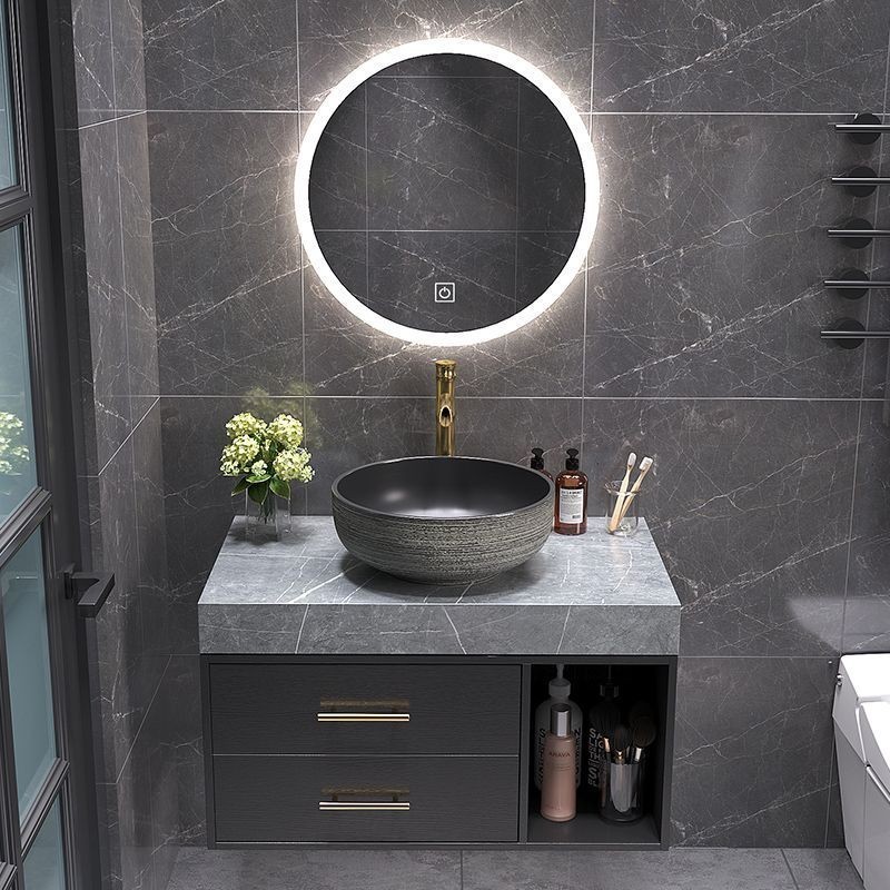 SG Luxury Sinter Stone Bathroom Cabinet Basin Cabinet Set Bathroom ...