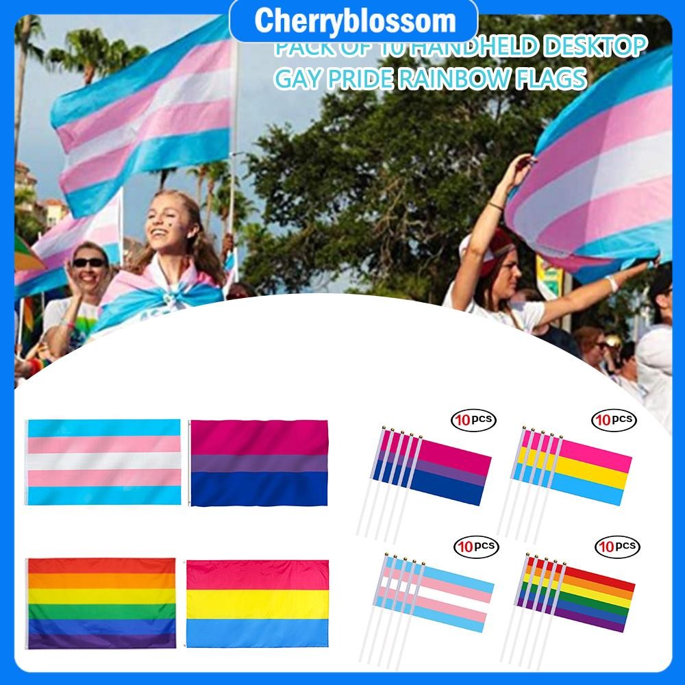 Gay Pride Flag 6 Stripes Lesbian LGBT Banner Bright Colors Yard Decor ...