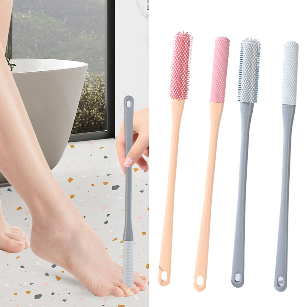 2Pcs Toe Cleaning Brush Long Handle Foot Washing Brushes Foot Scrubber ...