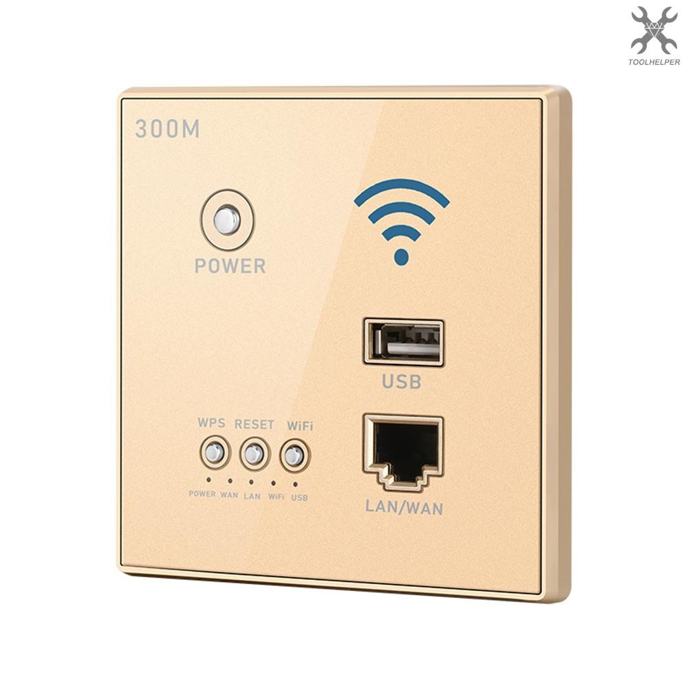 300Mbps In-Wall Wireless Router AP Access Point WiFi Router LAN Network ...