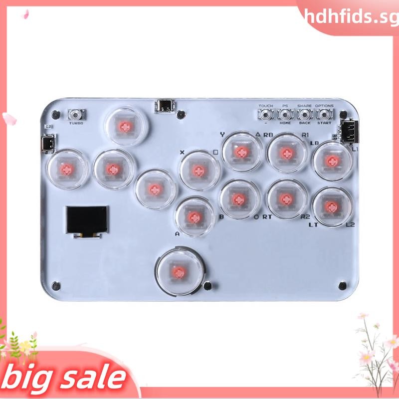 13-Button Arcade Stick Controller Hitbox Leverless Controller RGB Fight ...