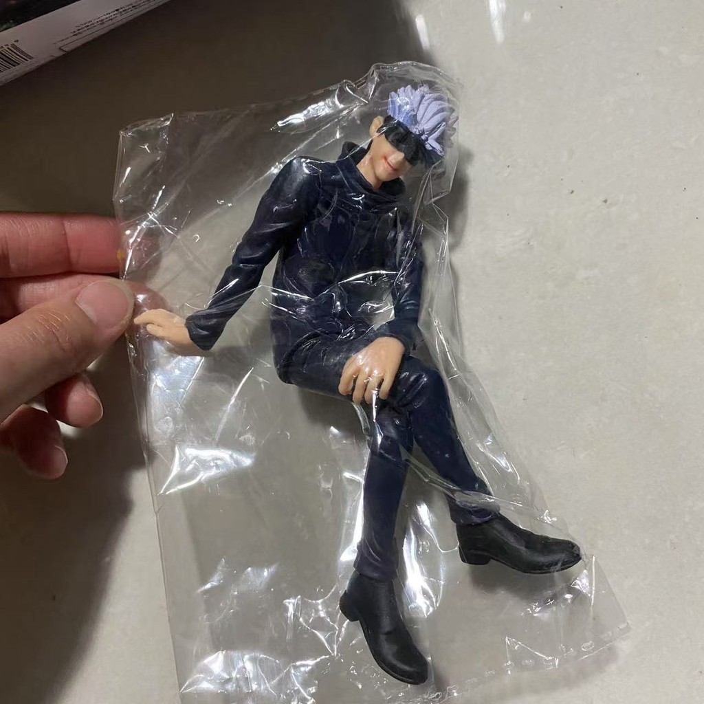 13cm Japanese Anime Jujutsu Kaisen Gojo Satoru Sitting Noodle Stopper ...