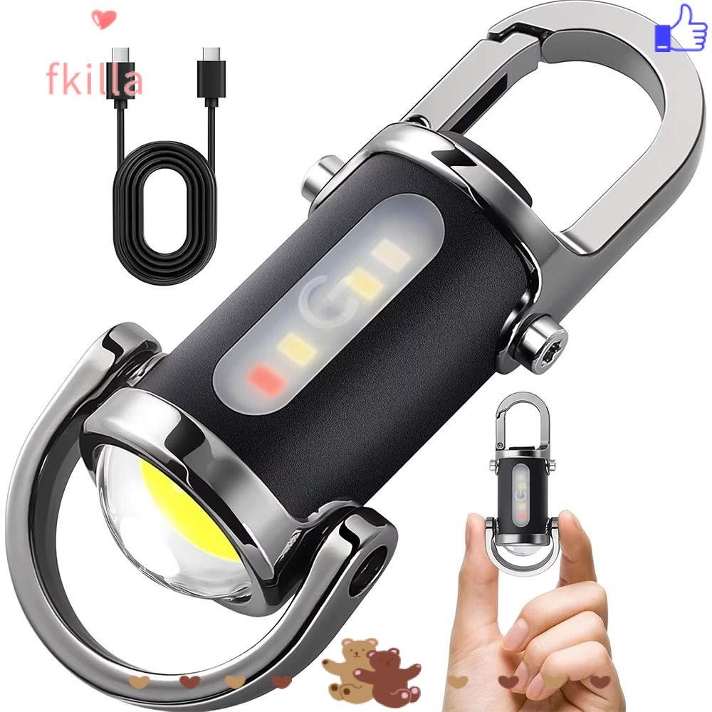 FKILLA LED Torch, Ultra Bright Portable Keychain Flashlights, with Red ...
