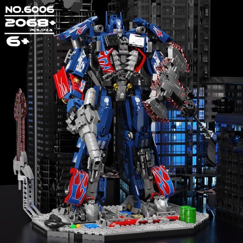 Compatible with Lego Building Blocks Optimus Transformers Robot Huge ...