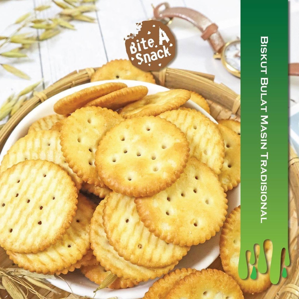 Traditional Salted Round Biscuit | Biskut Bulat Masin Tradisional 200g± ...