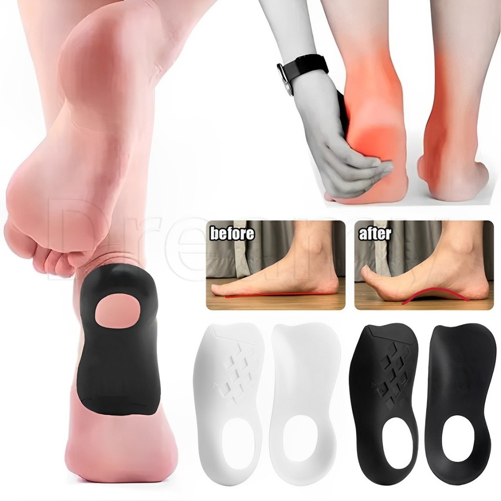 2 Pairs Flat Foot Orthotic Insoles - Insert Flat Foot Arch Support Shoe ...