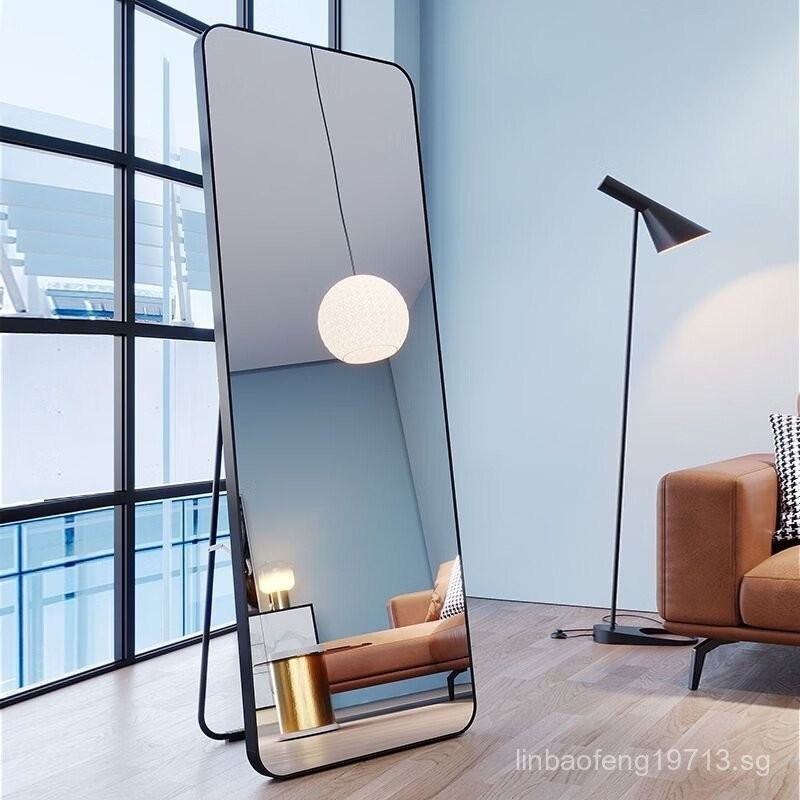 Mirror Full-Length Mirror Home Floor Full-Length Mirror Wall Hanging ...