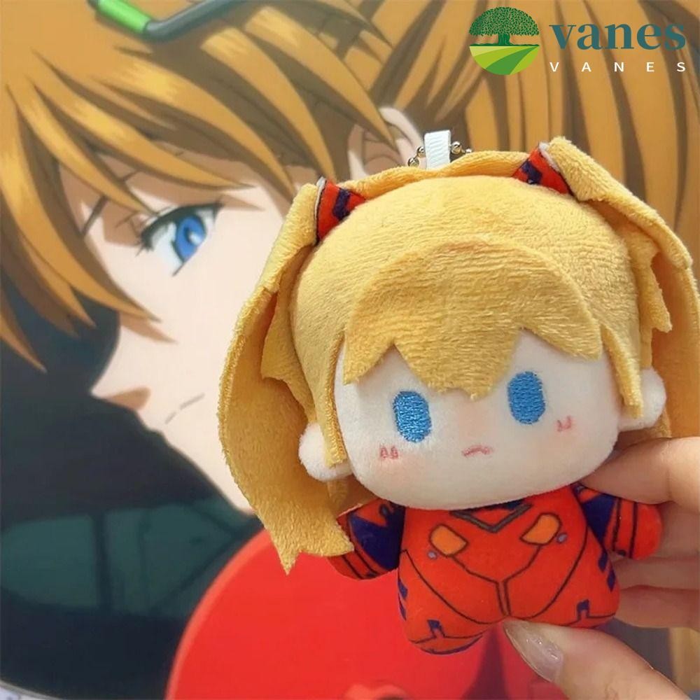 VANES Asuka Pendant, Creative Plush Anime EVA Keychain, Kawaii Cute ...