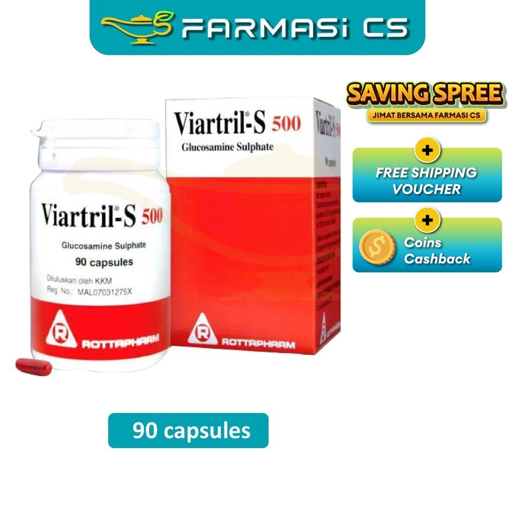 Viartril-S 500 90 capsules EXP: 04/2026[ Viartrils Farmasi CS ...