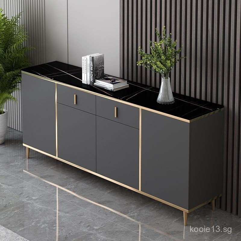 Slate Sideboard Modern Simple Home Wall-Mounted Tea Cabinet Living Room ...