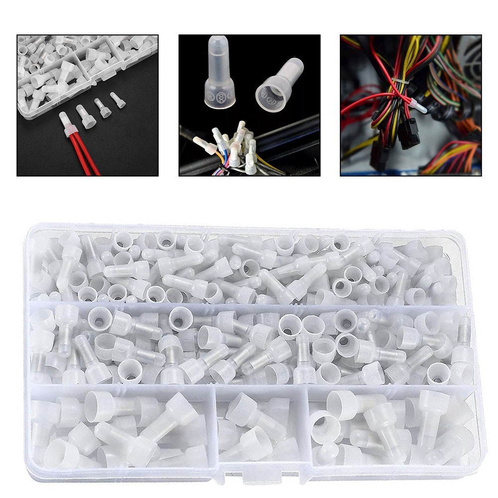 ⭐ BIG DISCOUNTS⭐ 200 Pcs Closed End Crimp Connectors 22-16/16-14/12-10 ...
