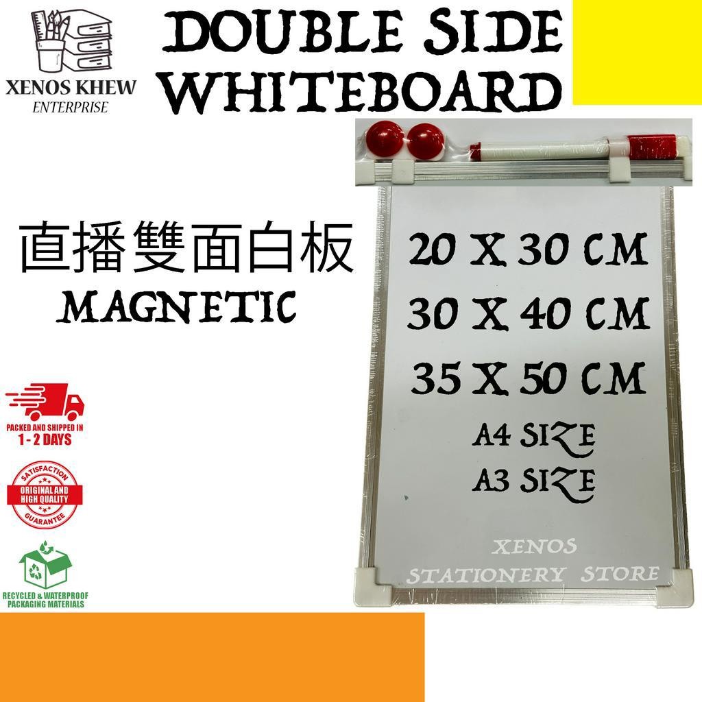 DOUBLE SIDED PORTABLE MAGNETIC WHITEBOARD A4 SIZE / A3 SIZE ( 20 X 30CM / 30 X 40CM / 35 X 50CM ...