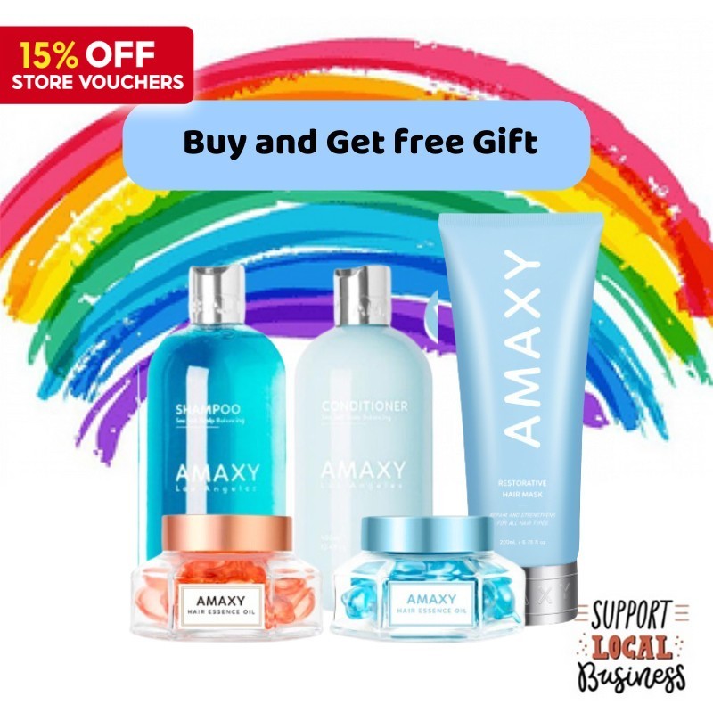 [Authorised] AMAXY Restorative Hair Mask FULL SET | Shampoo FULL SET ...
