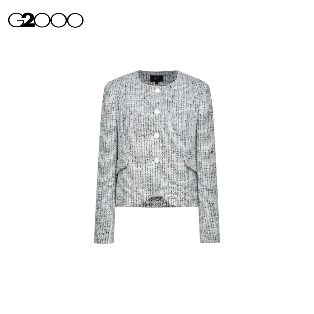 G2000 Cotton Lurex Tweed Knit Jacket | Shopee Singapore