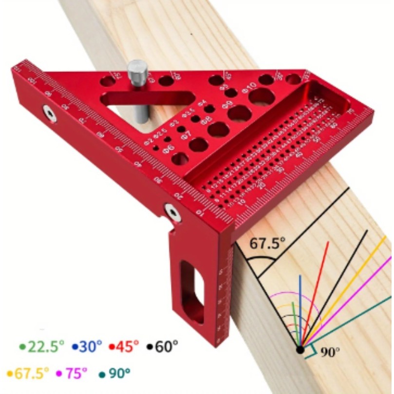 3D Multi-Angle Measuring Ruler - Precision Woodworking Square ...