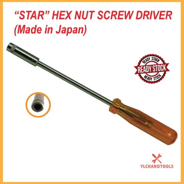 '' STAR '' BRAND HEX NUT SCREWDRIVER ( MADE IN JAPAN ) | Shopee Singapore