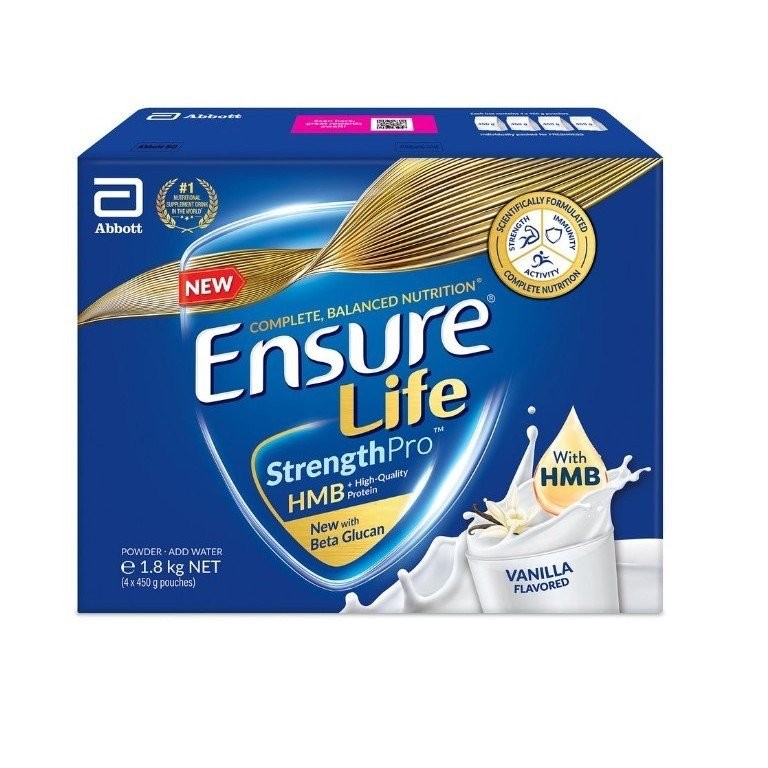 Ensure Life StrengthPro with HMB Value Pack - Vanilla 1.8kg (Authentic Singapore Ready Stock ...