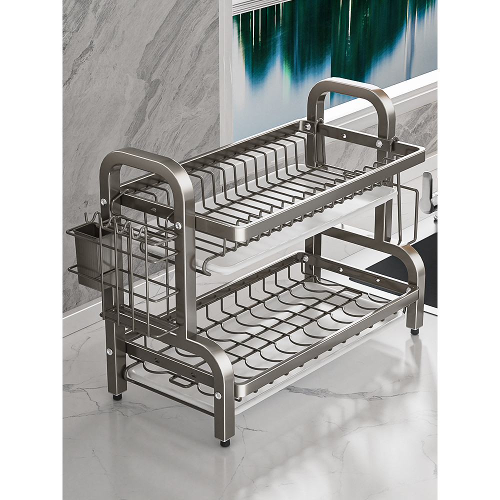 [48H Shipping] Dish Rack Kitchen Multi-Functional Storage Rack ...