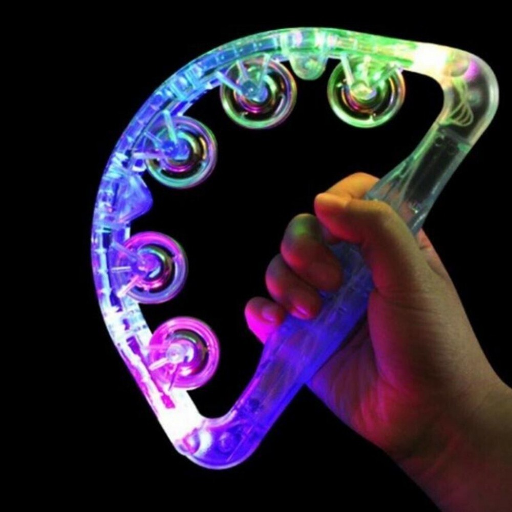 Flashing Tambourine Musical Instrument for Kids Safe and Fun Sensory ...