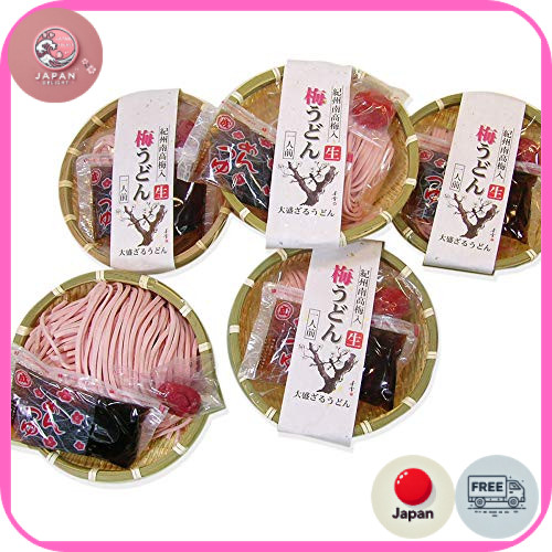 Fumiko Farm Gift Chilled plum udon set with round colander 5 large ...