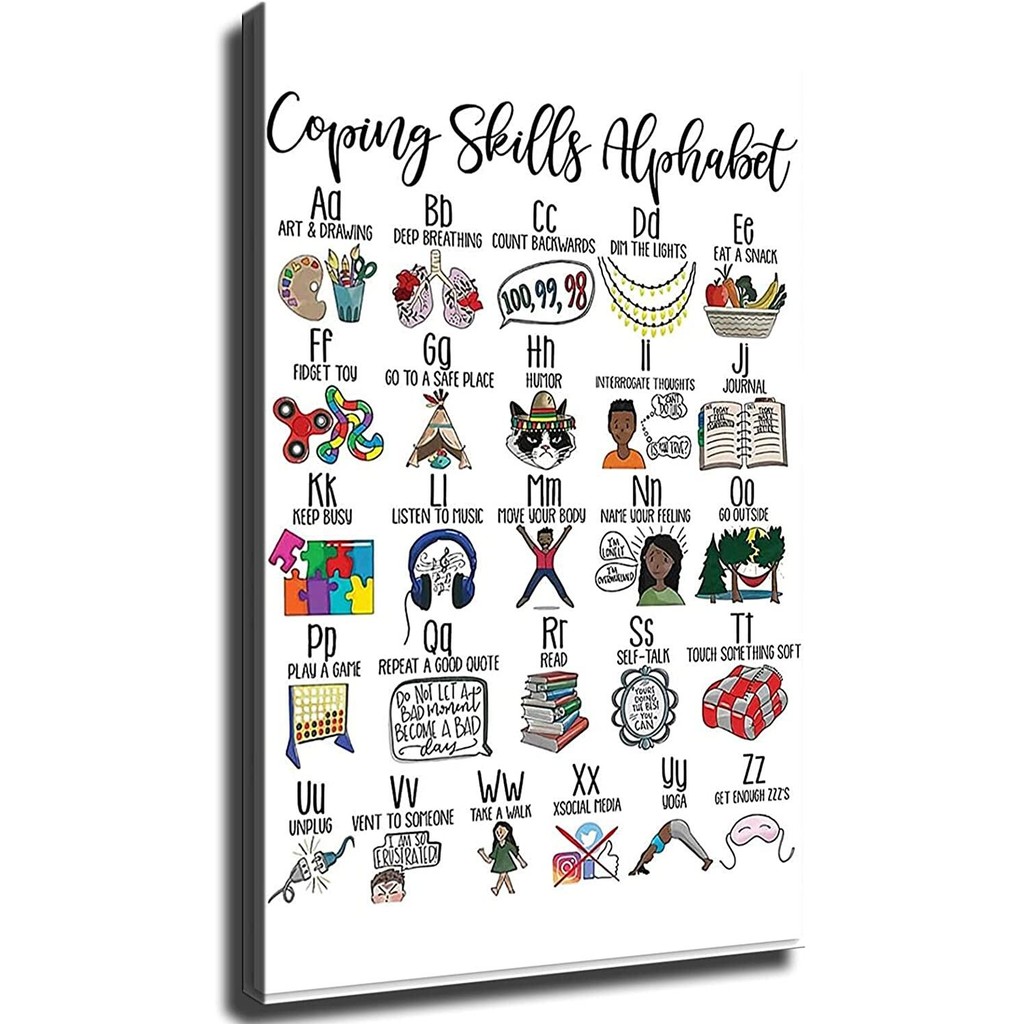 DIGITAL Coping Skills Alphabe Coping Skills for Kids School Social Work ...