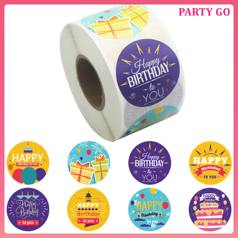Sealing Sticker Adhesive Gift Tags Birthday Wrapping Stickers Envelopes ...