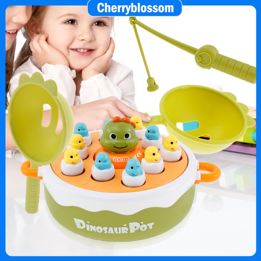 Dinosaur Fishing Game Magnetic Fishing Game Rotating Board Games with ...