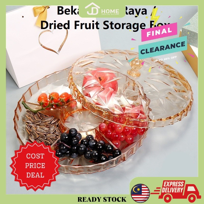 RAYA 2025 Bekas Kuih Raya / 5/6 in 1 Compartment Plate Dried Fruit Box ...