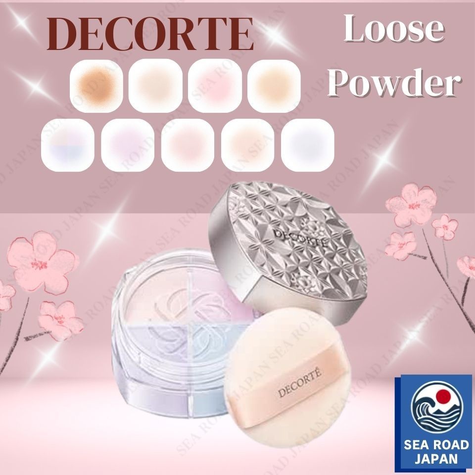 DECORTE Loose Powder 9 Colors Base makeup Face Powder /Puff Direct from ...
