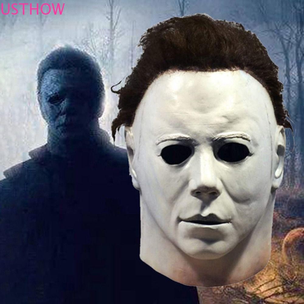 USTHOW Michael Myers Mask, Latex Creative Killer Mask, Party Decoration ...