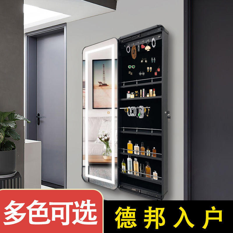 Wall Hanging Dressing Mirror Jewelry Storage Wall-Mounting Home ...