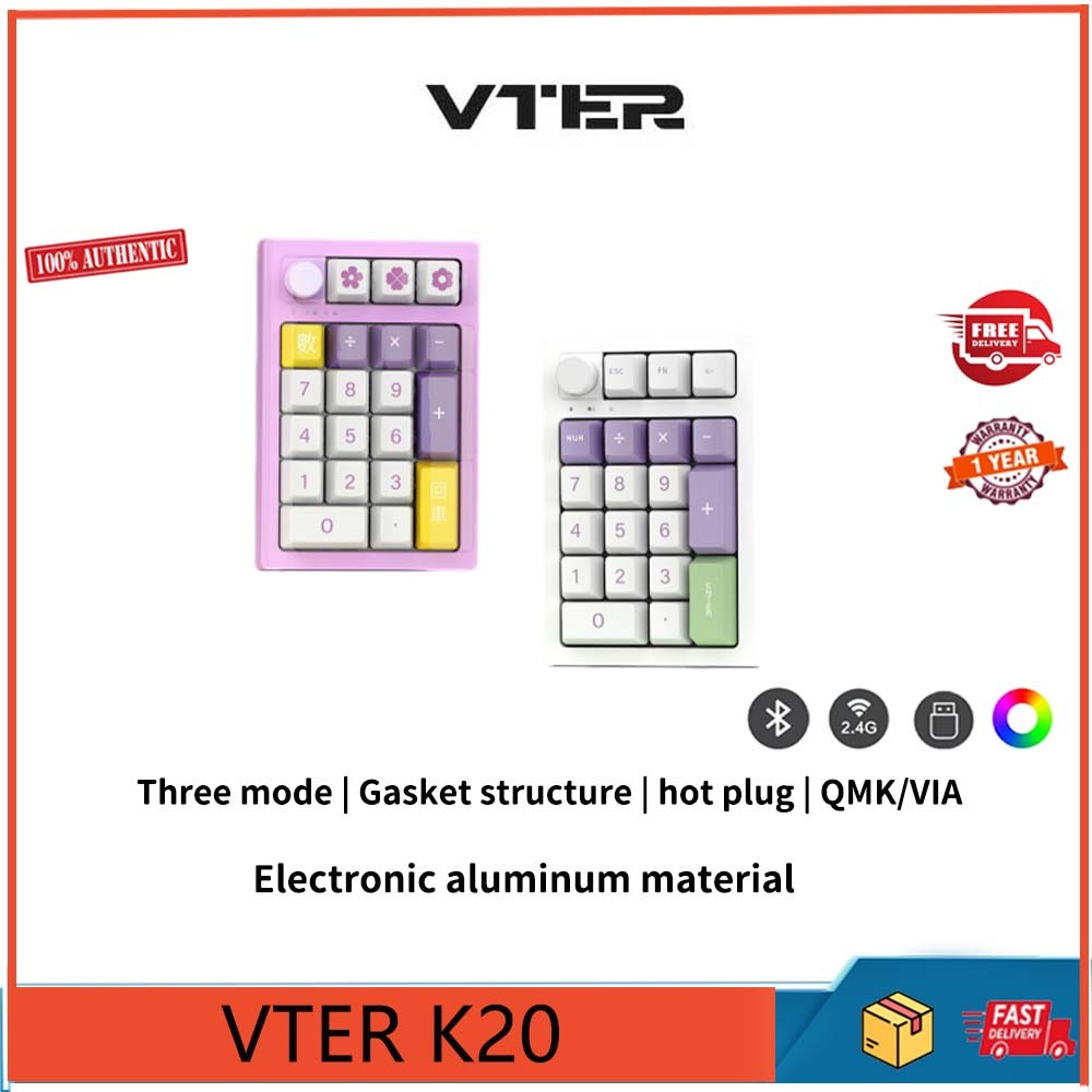 VTER K20 three mode customized wireless digital keypad, Gasket ...