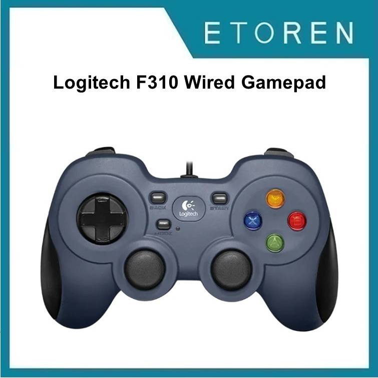 Logitech F310 Wired Gamepad Black Blue | Shopee Singapore
