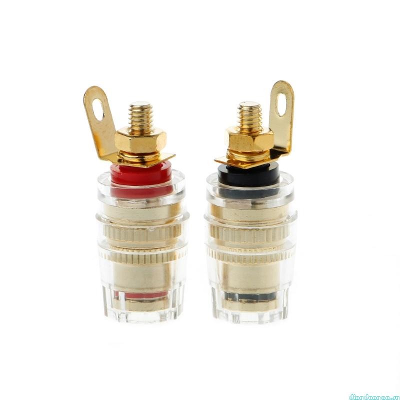 dingdongaa 2Pcs 4mm Banana Plugs Female Jack Socket Plug Wire Connector ...