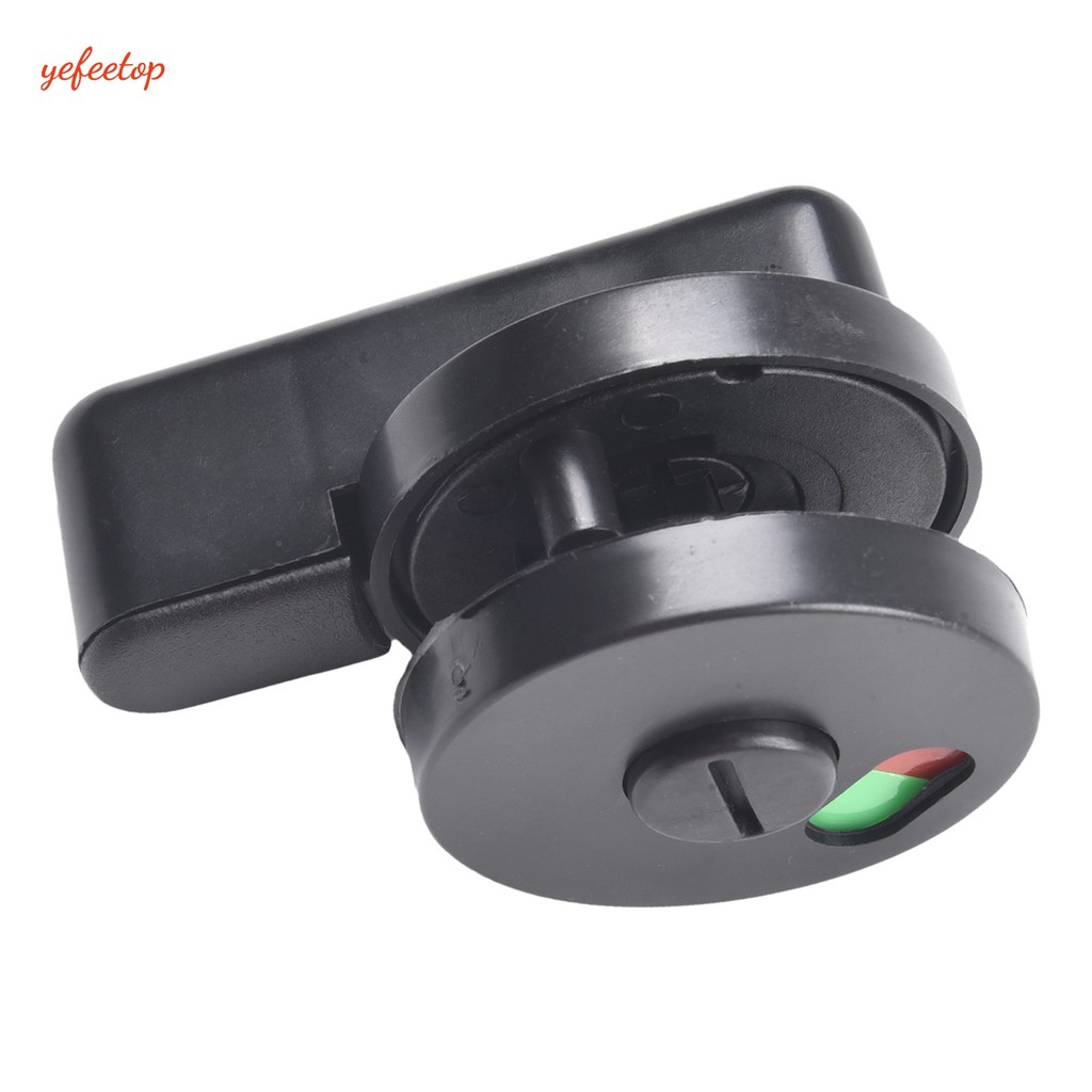 (TOP) Black Privacy WC Plastic Latch Vacant Engaged Door Lock Toilet ...