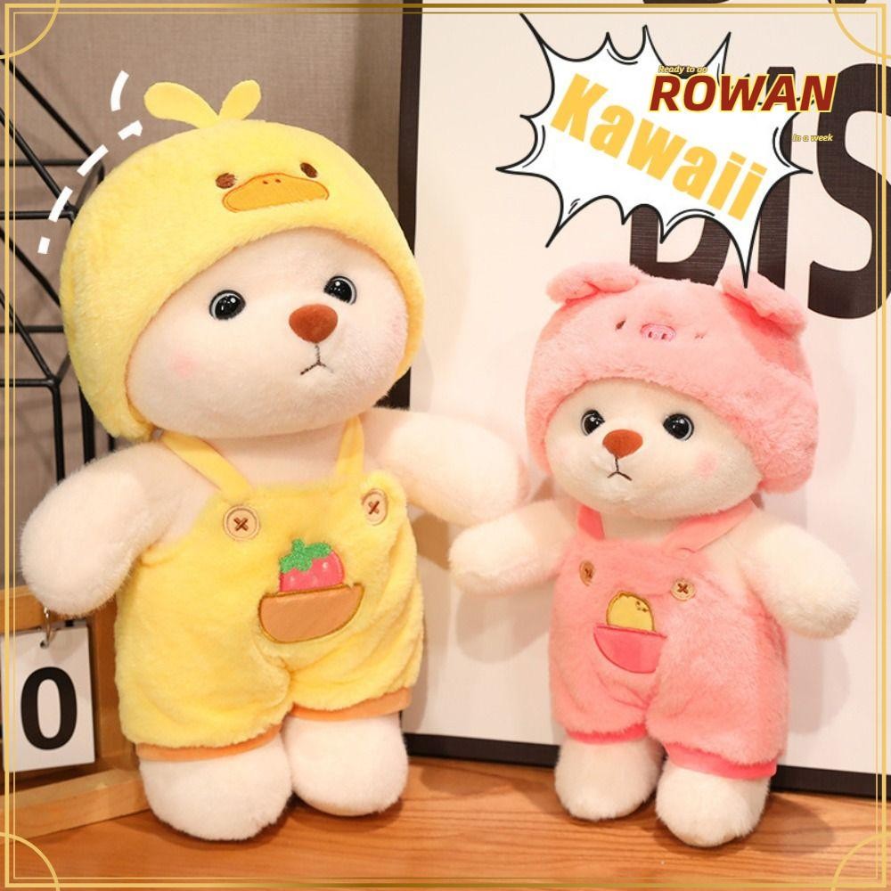ROWANS Plush Doll Toy, Lina Bear Plushies Bear Stuffed Animal, Kawaii ...