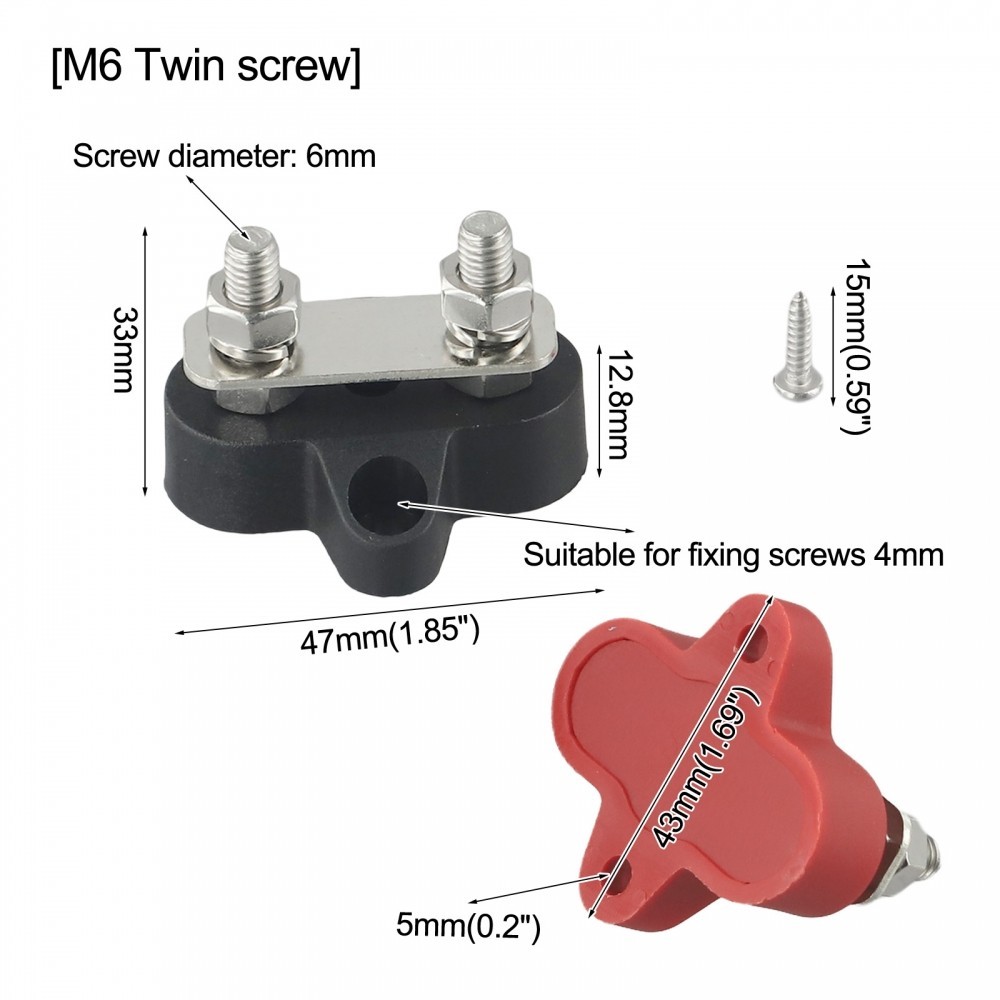 Compact M6 Busbar Terminal Blocks for Efficient Vehicle Wiring ...