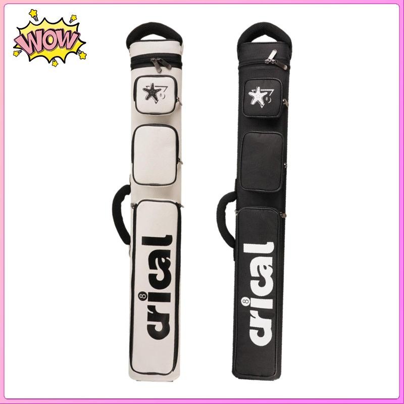 [ Pool Billiard Pool Cue Carrying Bag Outdoor PU Leather Lightweight ...