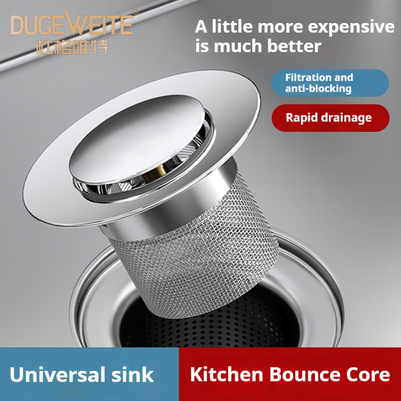 [Ready Stock] Kitchen Sink Filter Mesh Wash Basin Leak Plug Faucet Sink ...