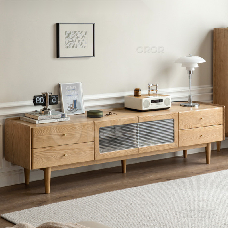 OROR Solid Wood TV Console Living Room TV Cabinet Tv Console Cabinet ...