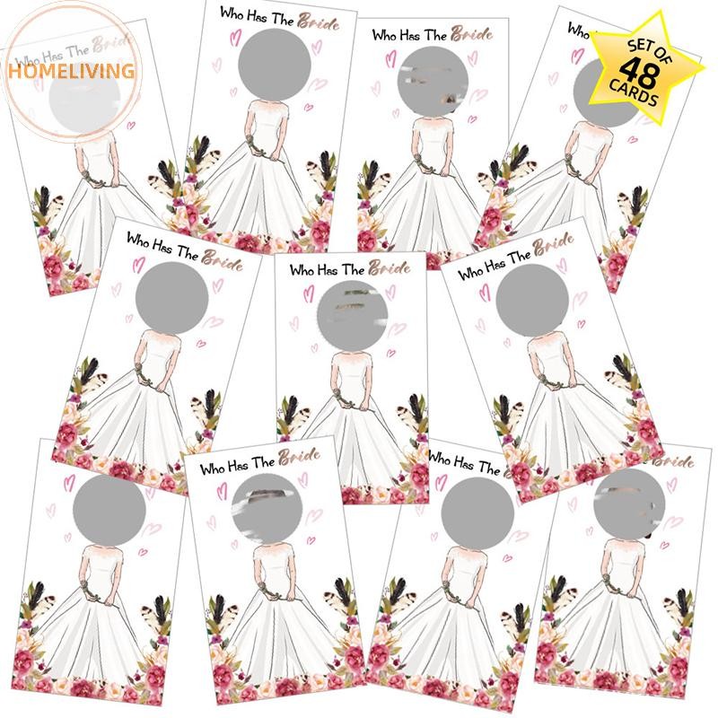 homeliving Bridal Shower Games - Who Has The Bride Scratch Off ...