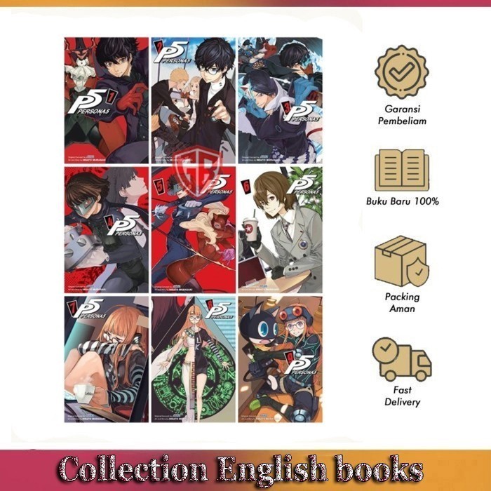 Persona 5 manga comic, Vol. 1-9 (English) | Shopee Singapore