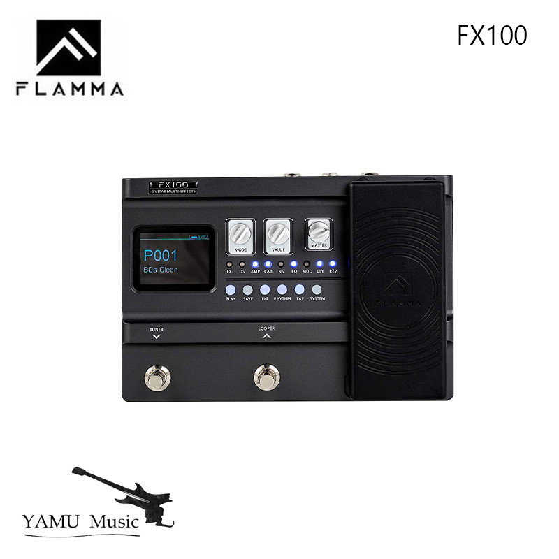 FLAMMA FX100 Multi Effects Processor Guitar Pedal with 151 Effects 200 ...