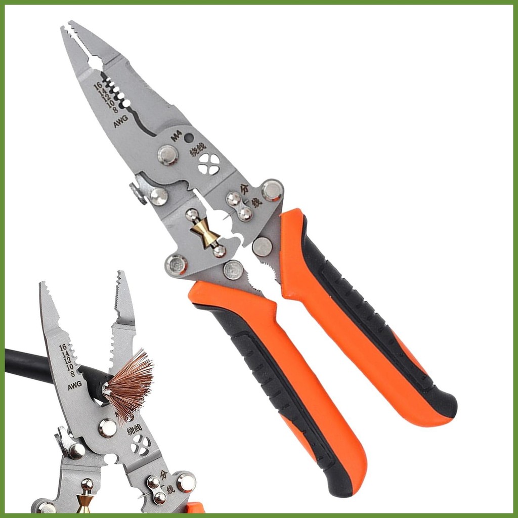 Long Nose Wire Cutters 12 In 1 Wire Stripper And Crimping Tool ...